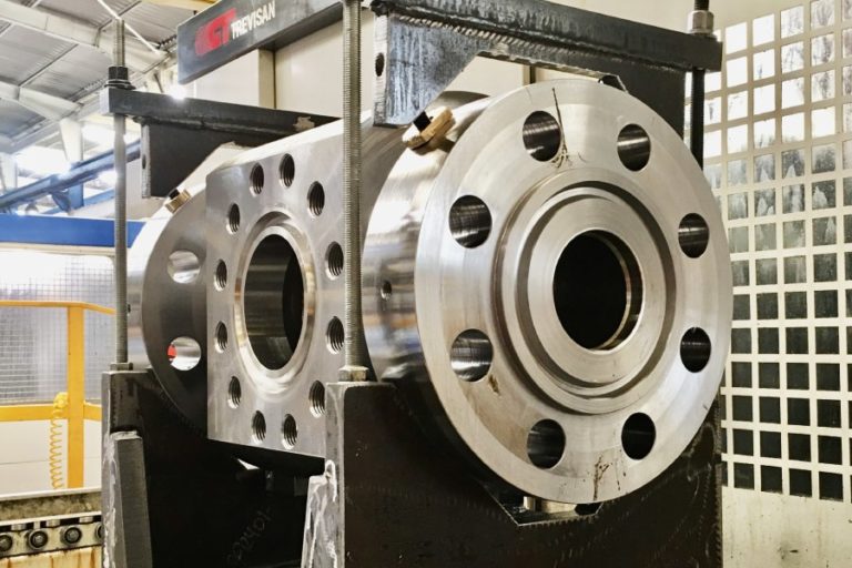 Flow control valves in the naval industry.