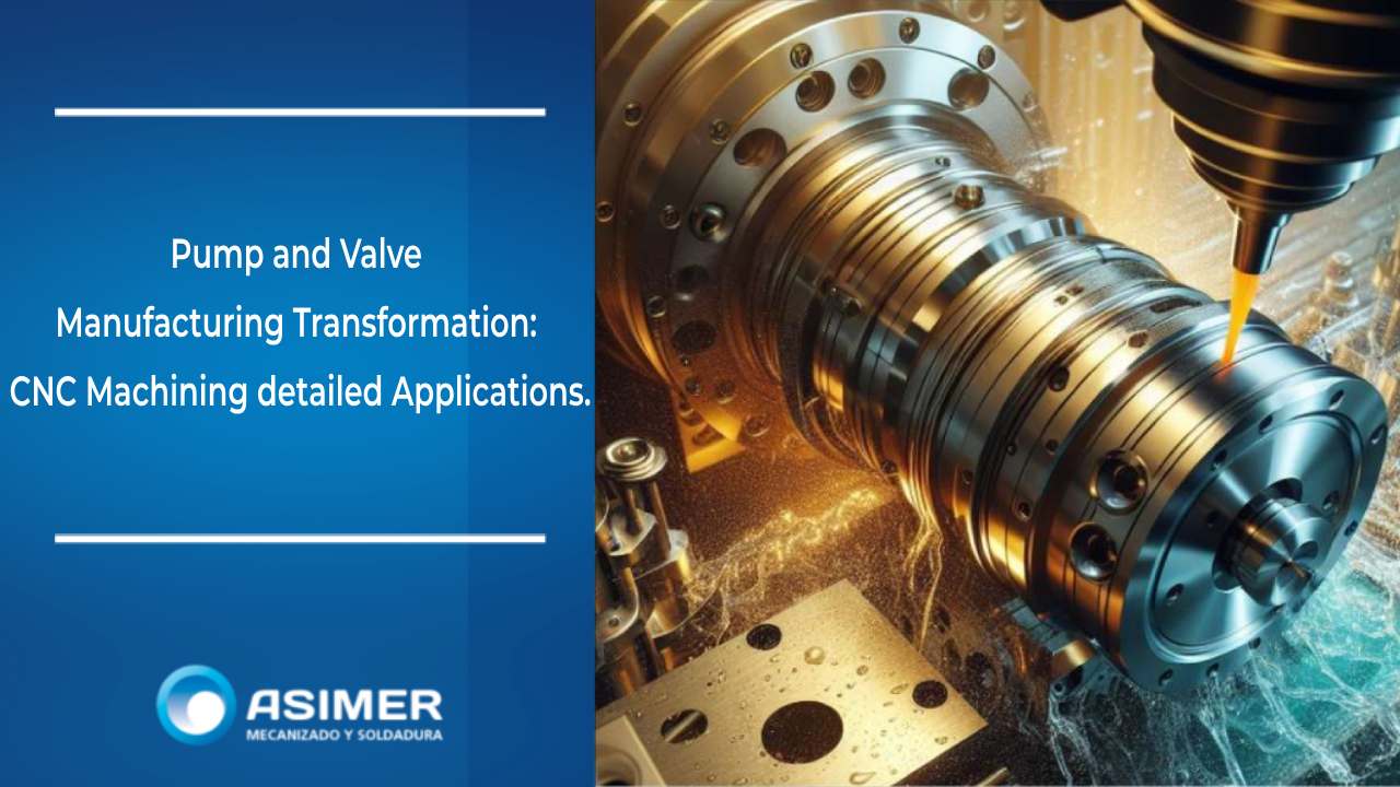 Pumps and Valves transformation.Optimization with CNC